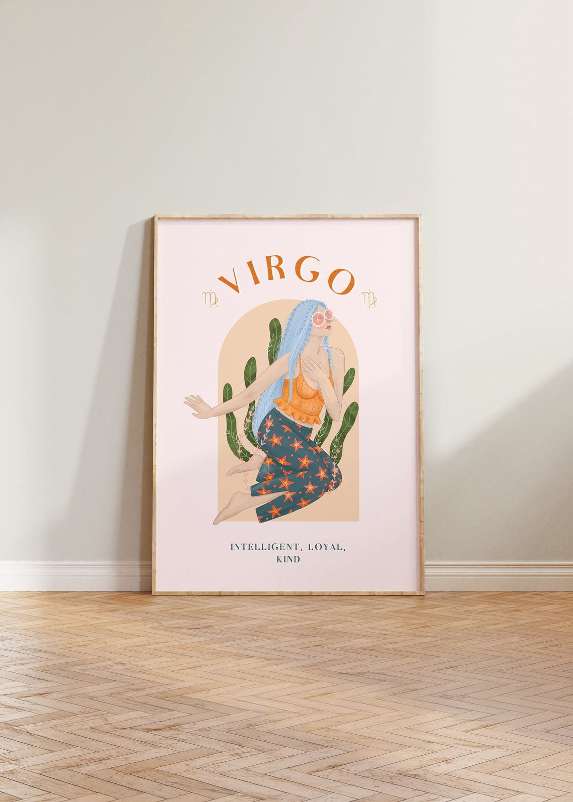 Virgo Print, Virgo Art Print, Horoscope Zodiac Print, Zodiac ...