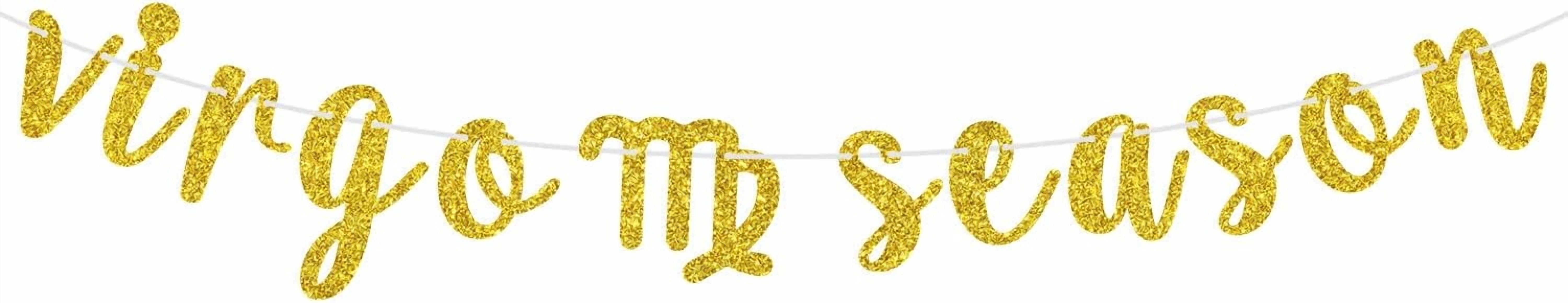 Virgo Season Banner, Happy Birthday Virgo Bunting Sign, Big Virgo ...