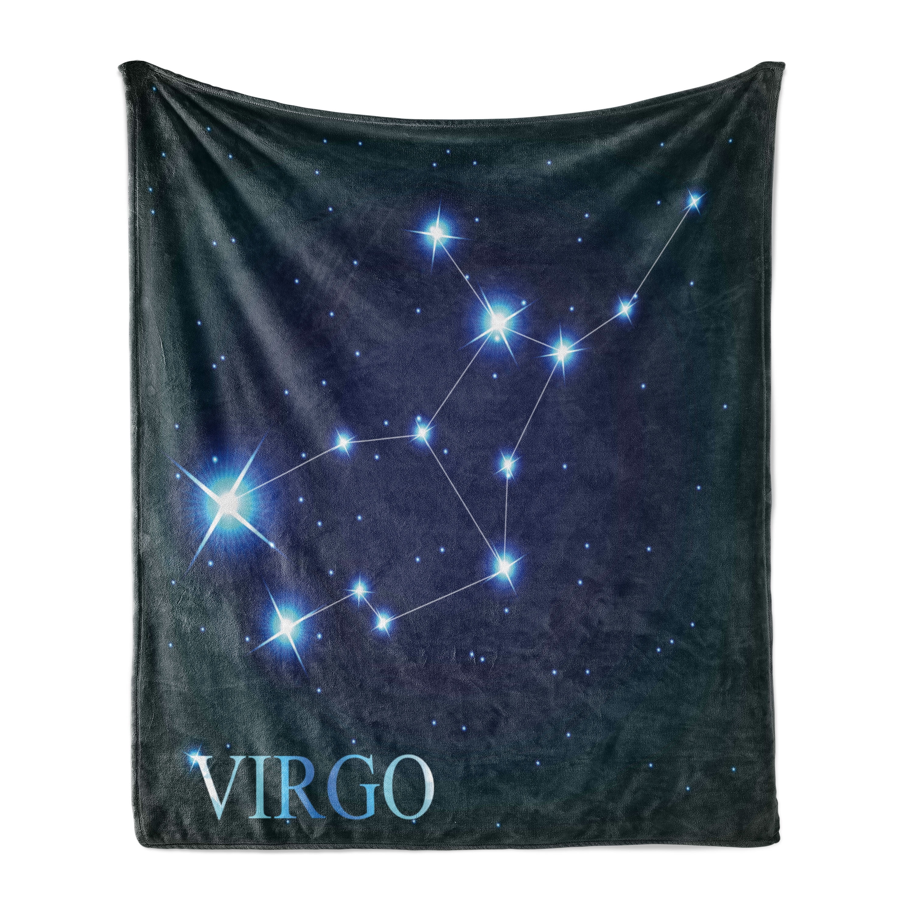 Virgo Soft Flannel Fleece Blanket, Virgo Constellation Alignment of ...