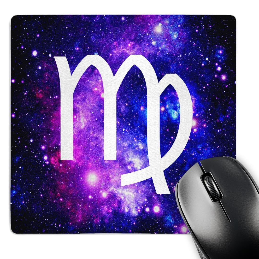 Mouse Pad Virgo star sign on purple space background - zodiac horoscope ...