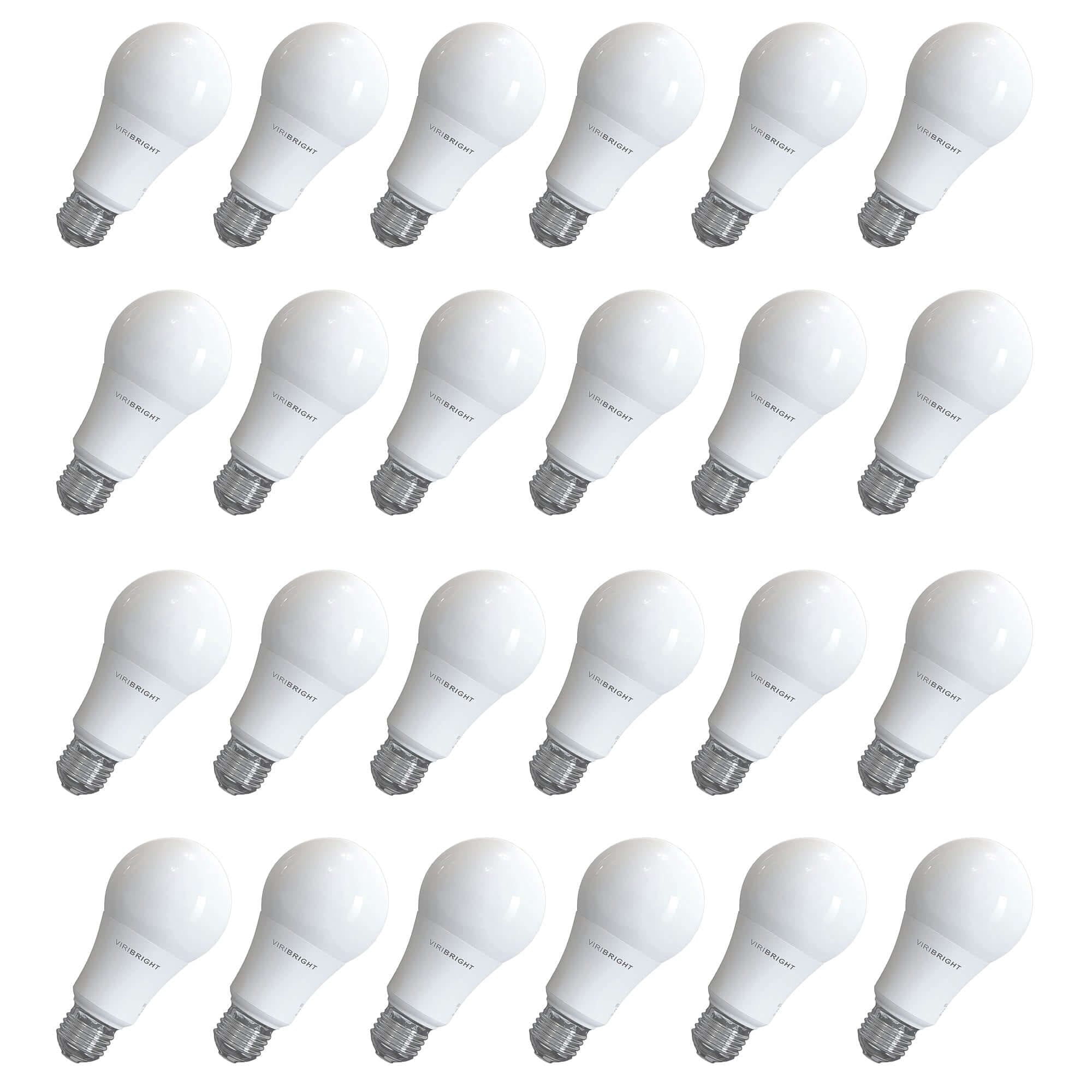 Viribright A19 LED Bulb, 100W Equivalent, E26, 2700K Soft White, Non ...