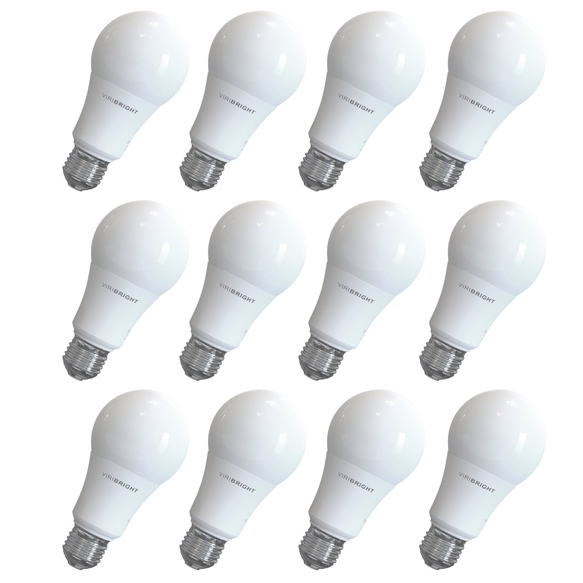 Viribright 60-Watt Equivalent A19 E26 LED Light Bulb, 2700K Soft White ...