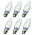 Viribright Candle 40-Watt Equivalent B11 E26 Frosted LED Light Bulb (6-Pack) - Walmart.com