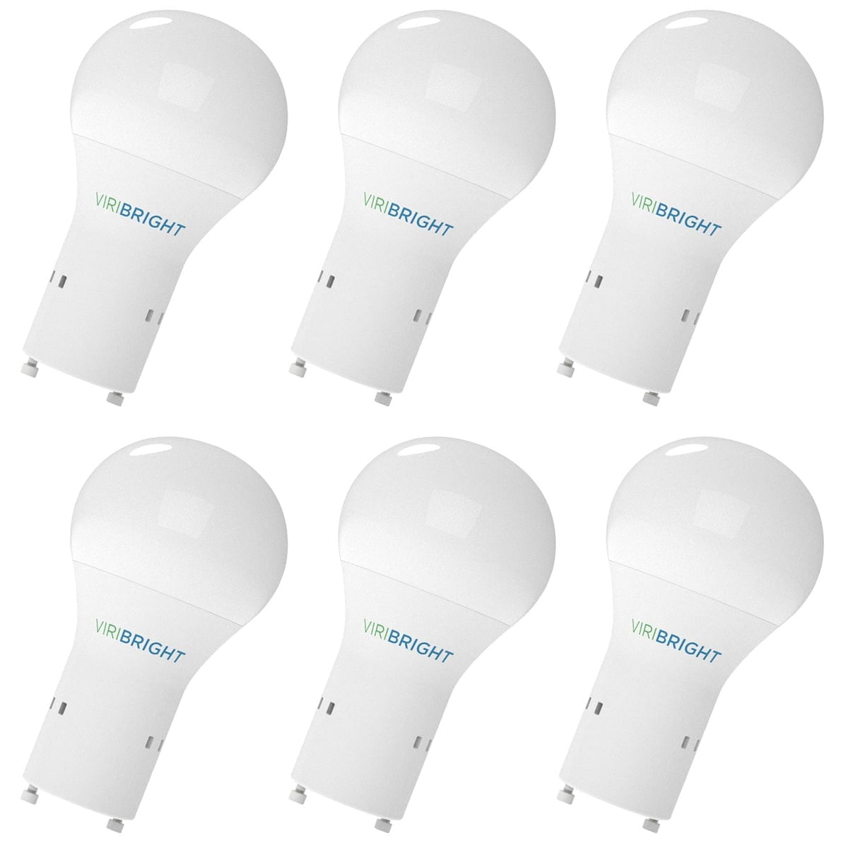 Viribright LED 60-Watt EQ A19 GU24 General Purpose Light Bulb 24-Pack ...