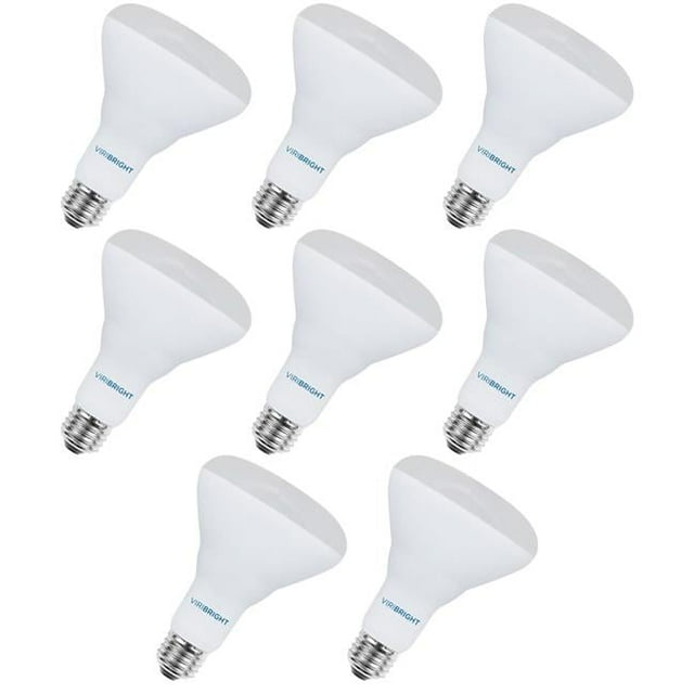 Viribright LED 65-Watt EQ BR30 E26 Indoor Flood Light Bulb 4-Pack - 2700K Soft White - Walmart.com