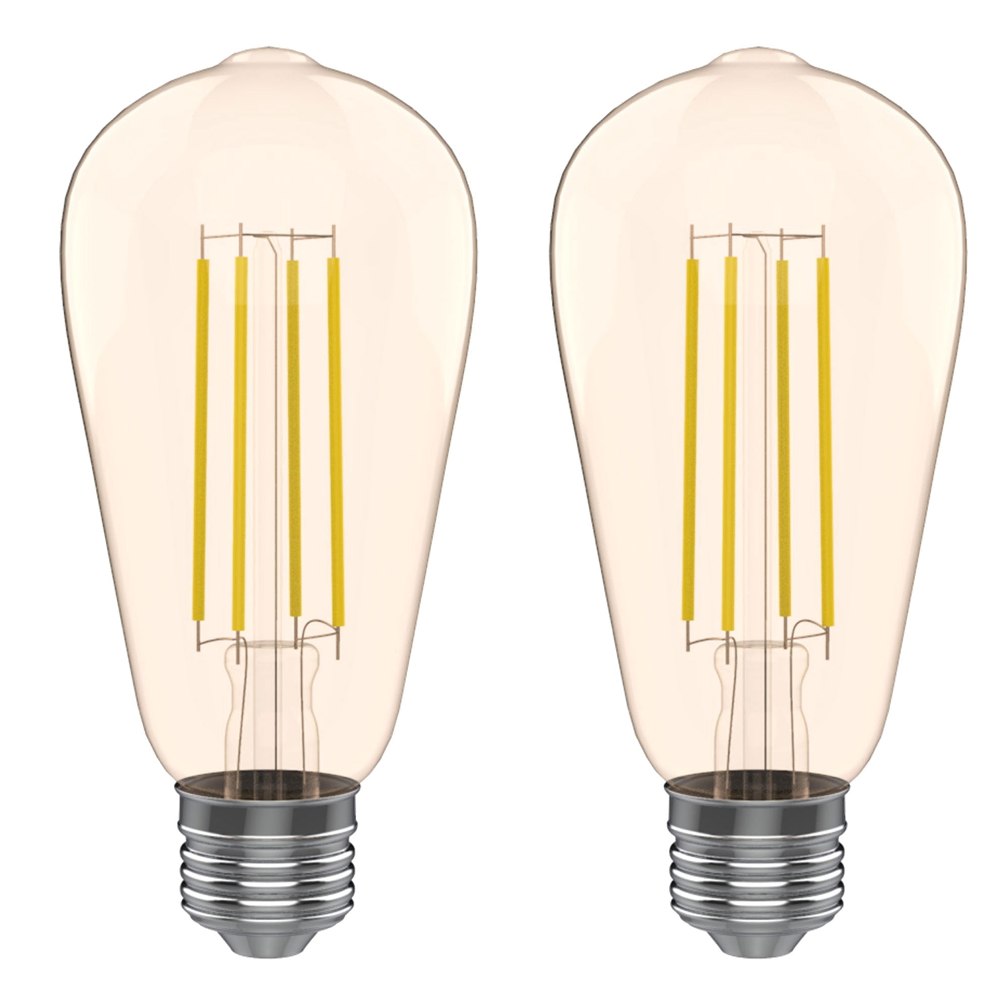 Viribright® ST19 LED Bulb, Filament, Energy Star, Amber 2200K (2 Pack ...