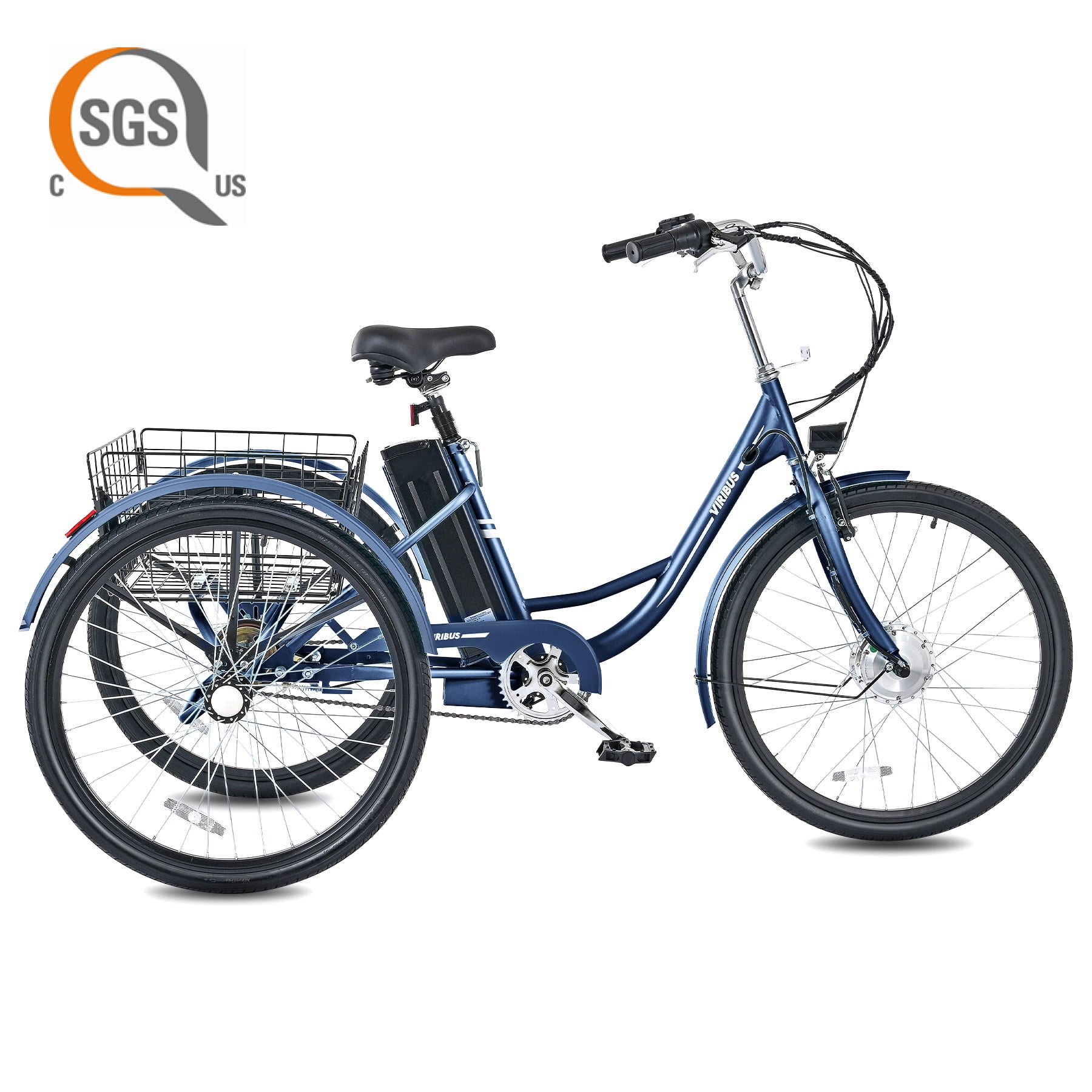 Viribus 24" Adult Electric Tricycle 250W Electric Trike with 36V 13Ah ...