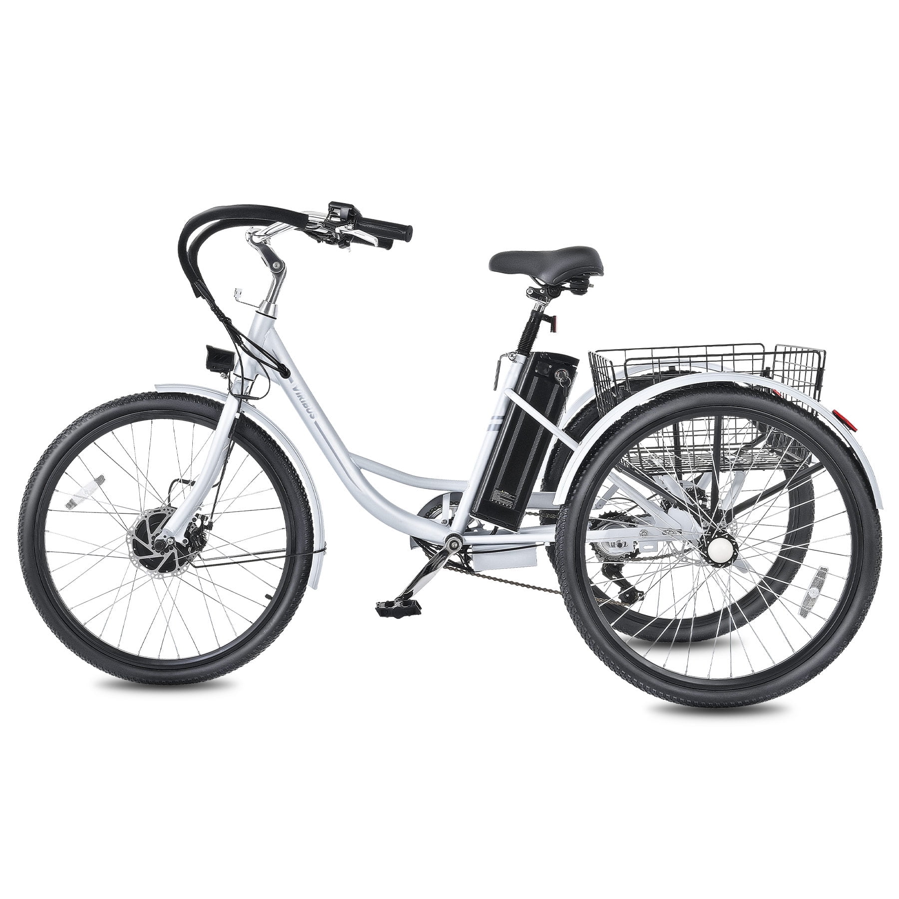 Viribus 24" HD Electric Tricycle for Adults, 7 Speed, 36V 13Ah, 350W ...