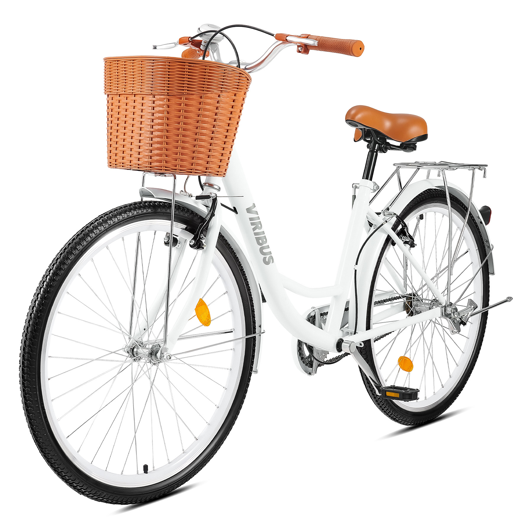 ProSource Style Front Handlebar Wicker Bike Bicycle Basket - Walmart.com