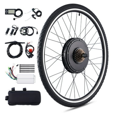 Front Wheel Electric Bike Conversion Kit 26" 500W Hub Motor LCD eBike ...