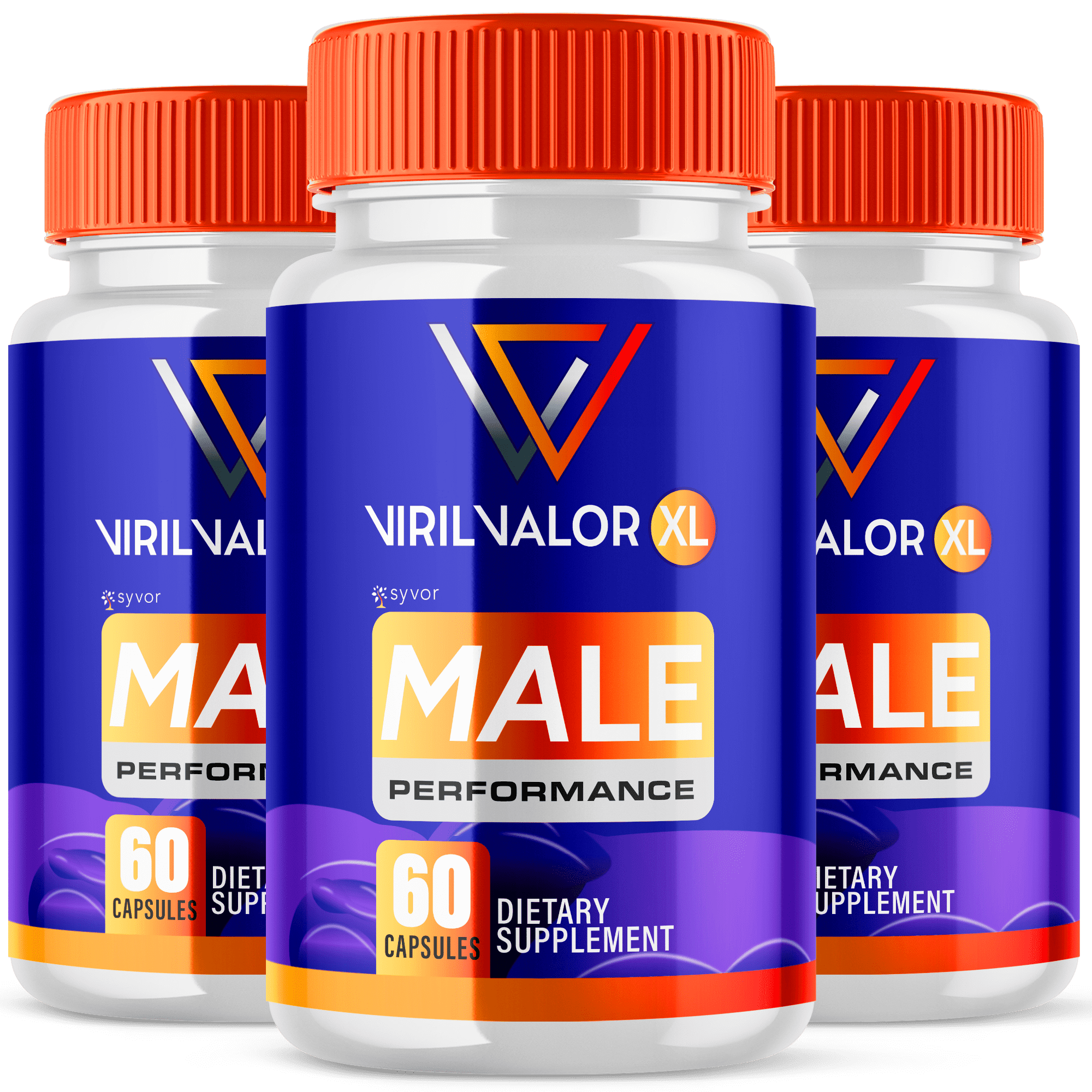 Viril Valor XL for Men Advanced Formula Supplement with Premium Ingredients 180 Capsules ...