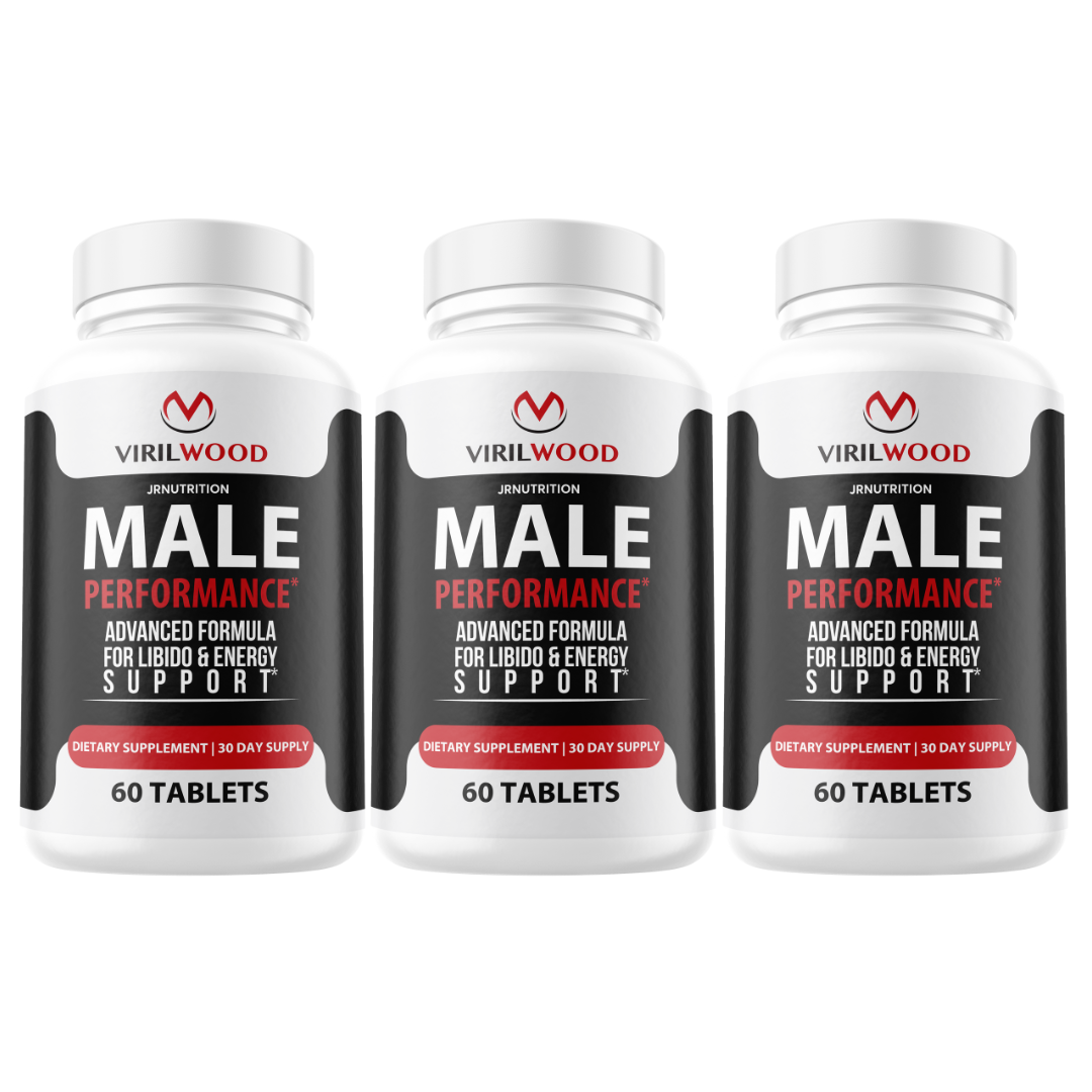 VirilWood Performance & Drive Pills for Men Male Support - 3 Bottles ...