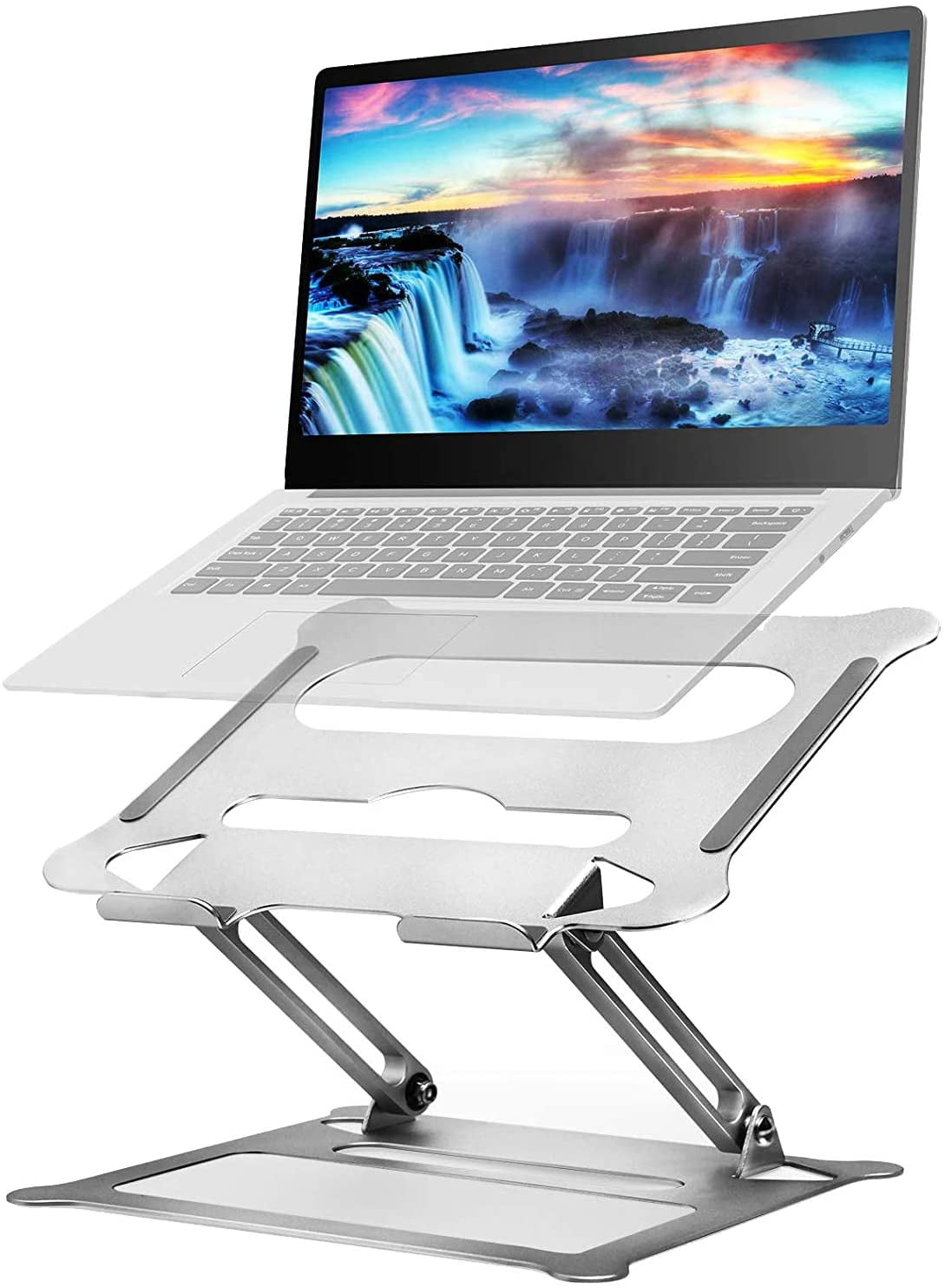 Virine Adjustable Laptop Stand Riser - Foldable Height Ergonomic ...