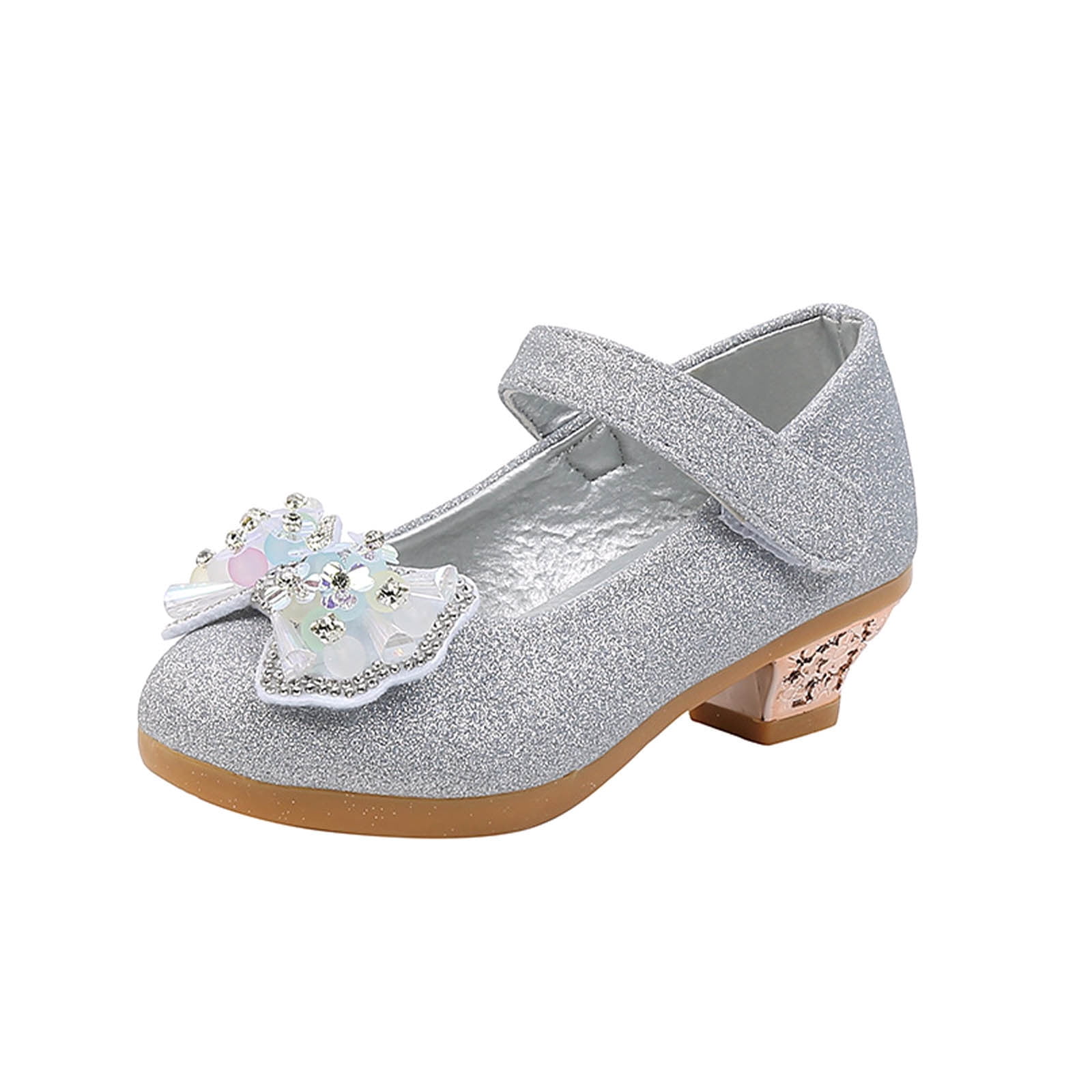 Virmaxy Girls Leather Shoes Girls High Heels Leather Shoes Little Girl ...