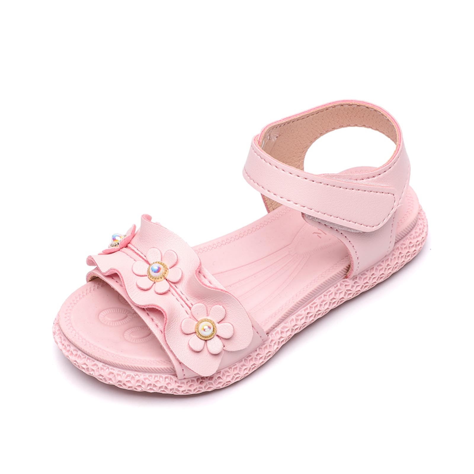 Virmaxy Girls Sandals (15M-7Y) Summer Soft Bottom Princess Style Kids ...