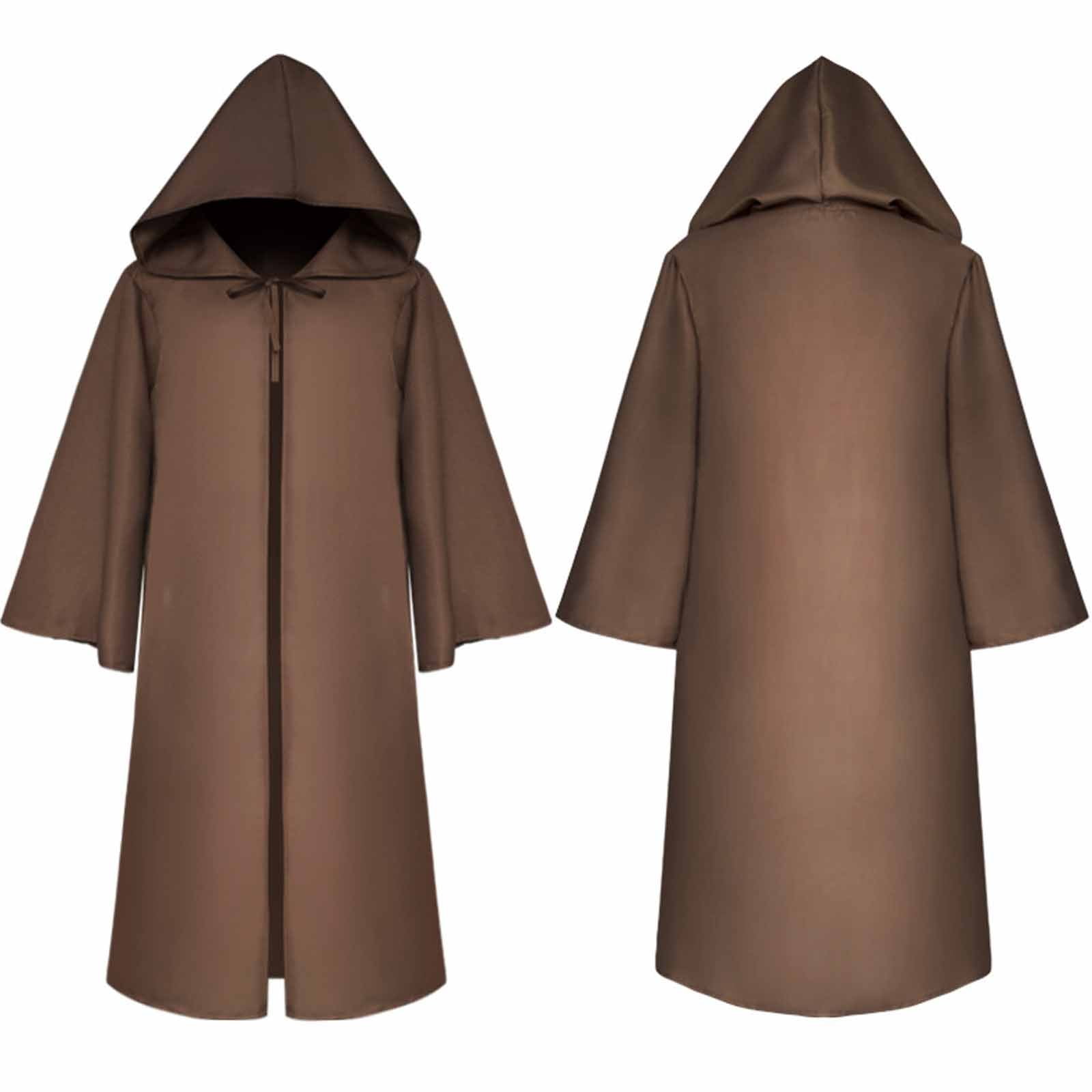 Virmaxy Kids Hooded Cloak Boys Girls All Saints' Eve Casual Party Solid ...