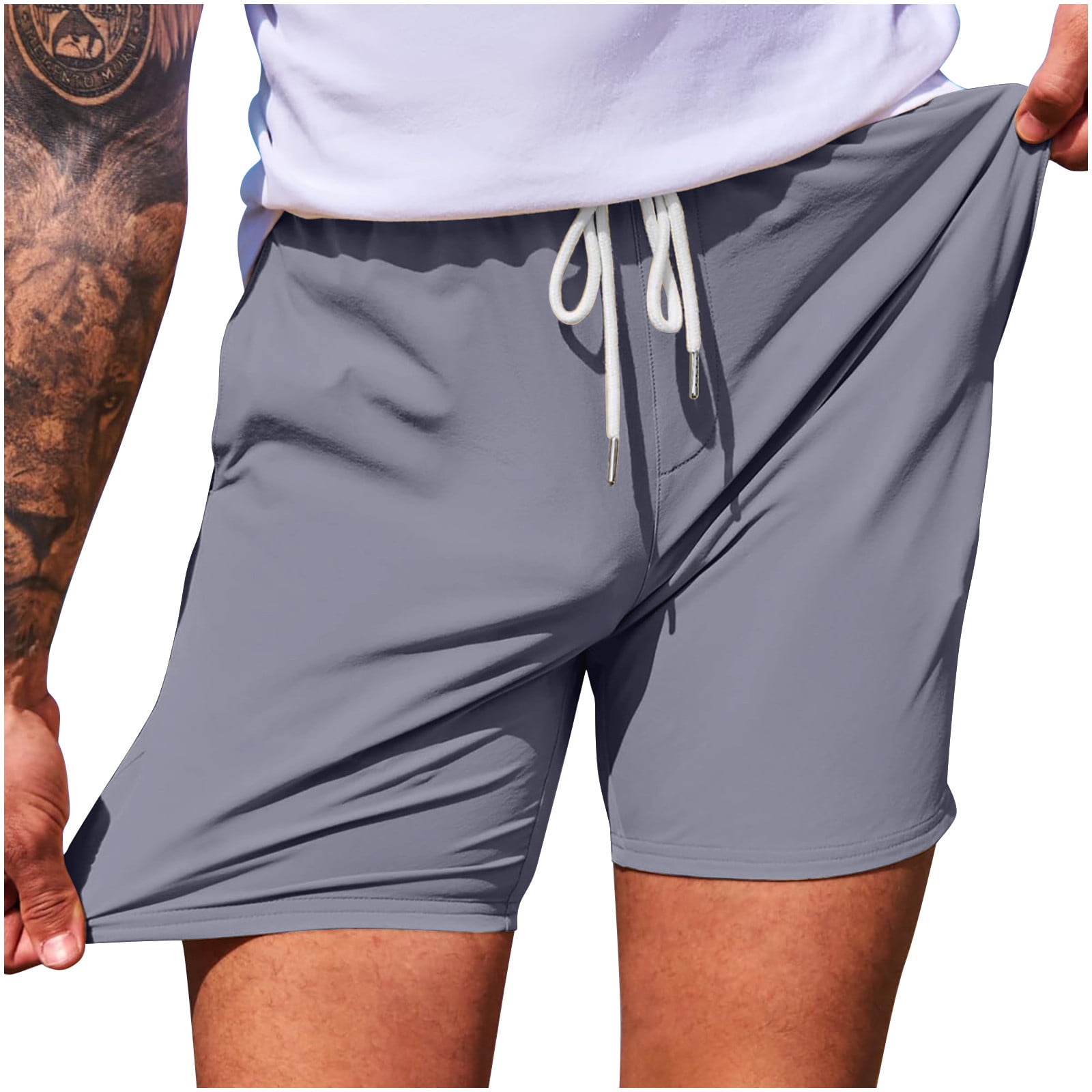Virmaxy Mens Classic-Fit Jogger Shorts Lightweight Quick Dry Hiking ...