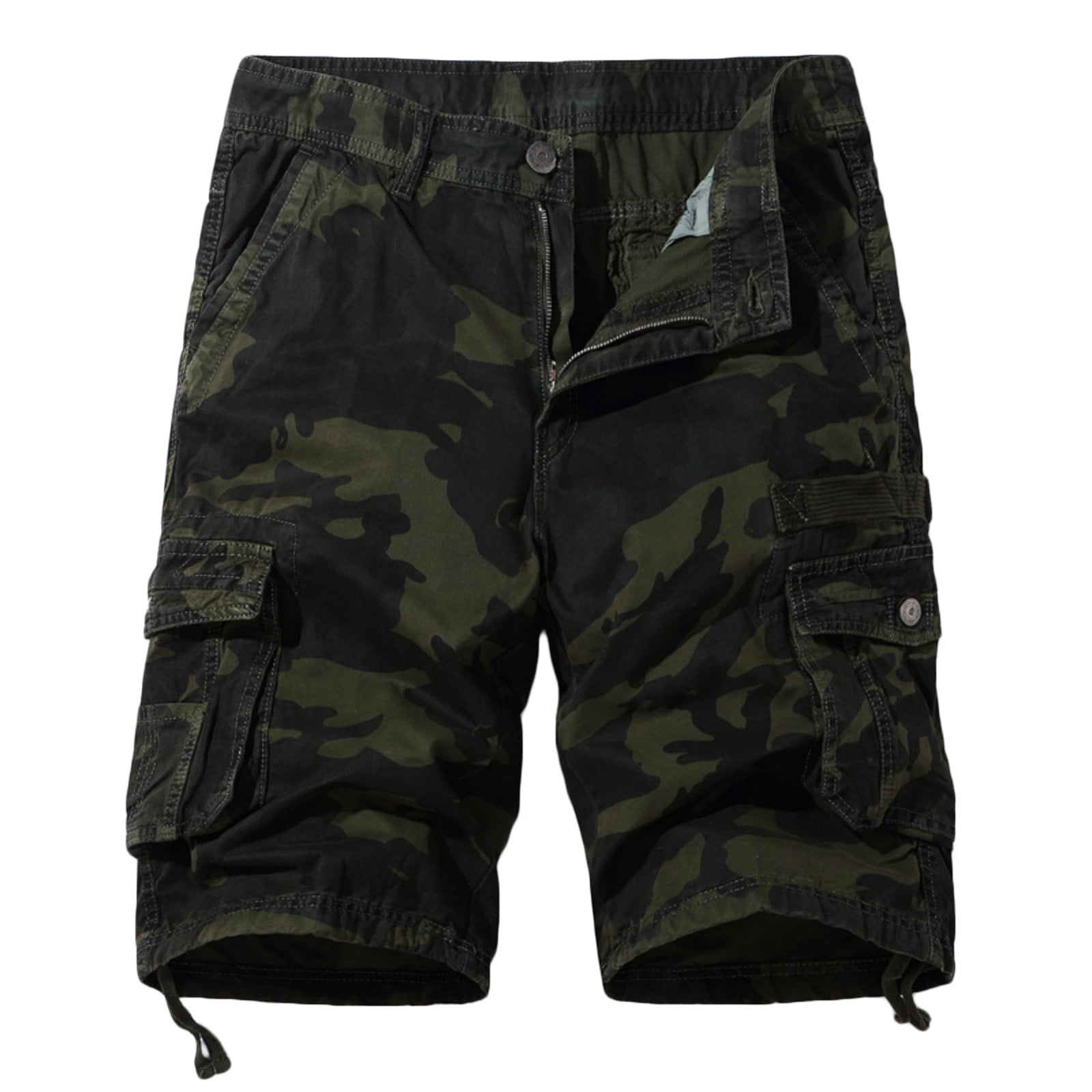 Virmaxy Mens Summer Lightweight Camouflage Cargo Shorts Sports Leisure ...