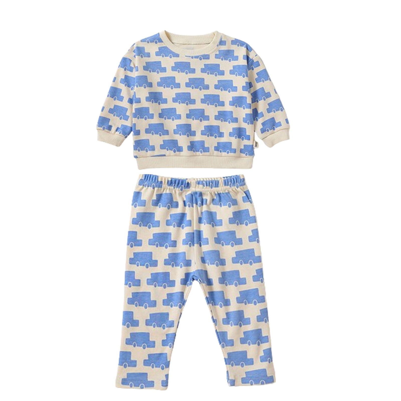Virmaxy Toddler Boys Girls Cute Graphic Pajamas Overalls Children's ...