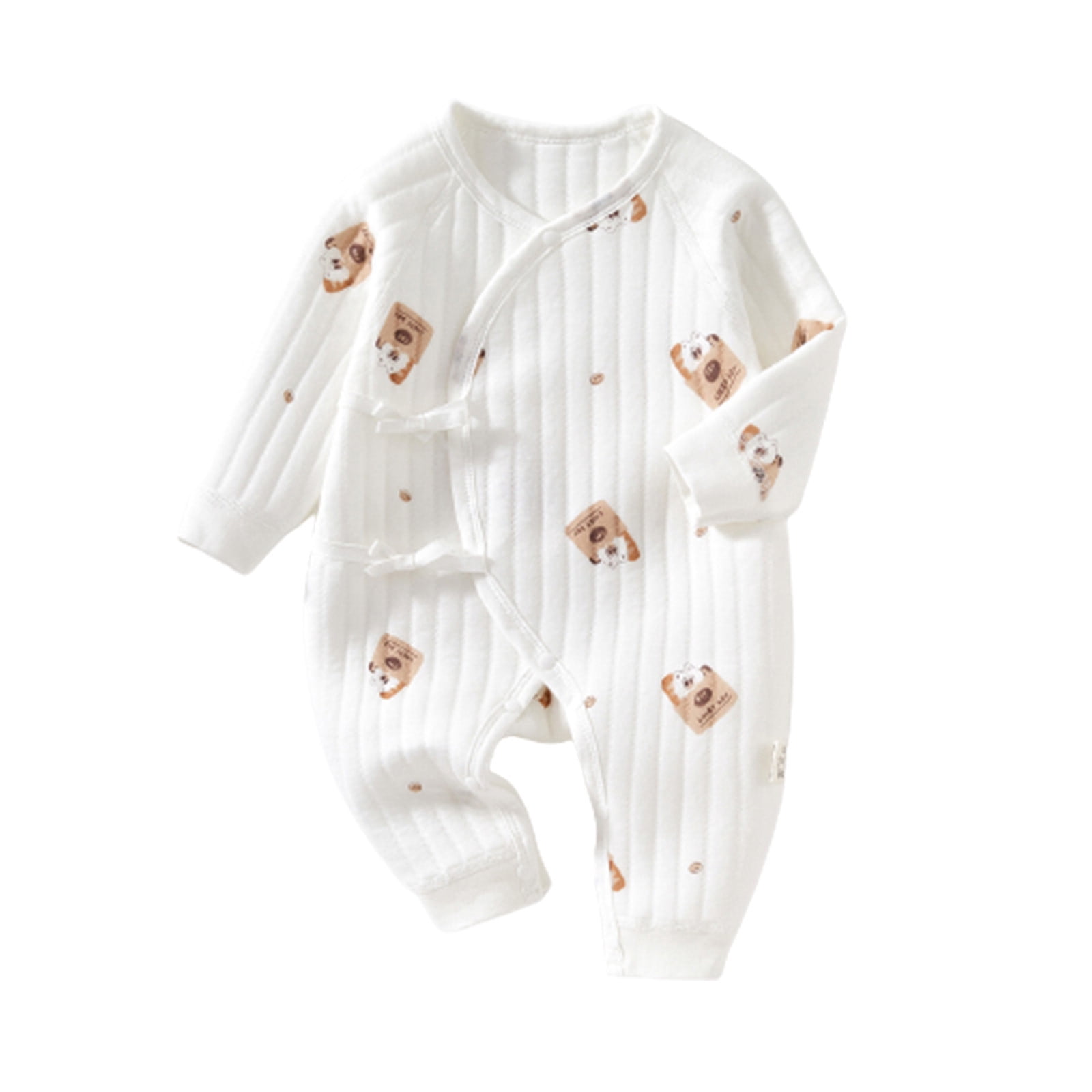 Virmaxy Toddler Boys Girls Cute Graphic Romper Fall Winter Warm Hooded ...