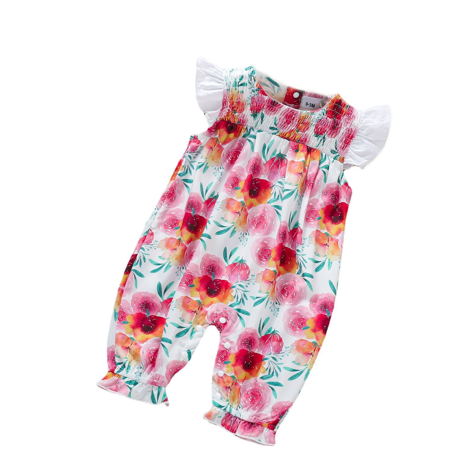 Virmaxy Toddler Girls Cute Graphic Pajamas Overalls 3-12 Months Baby ...