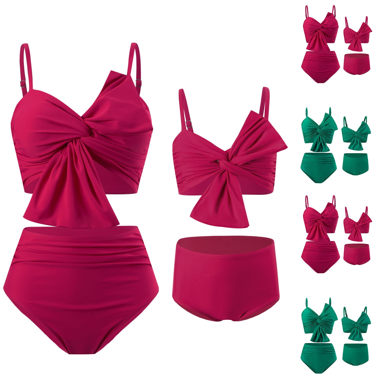 Virmaxy Womens Alluring Two-Piece Tankini Swimsuit Swimwear And Parent ...