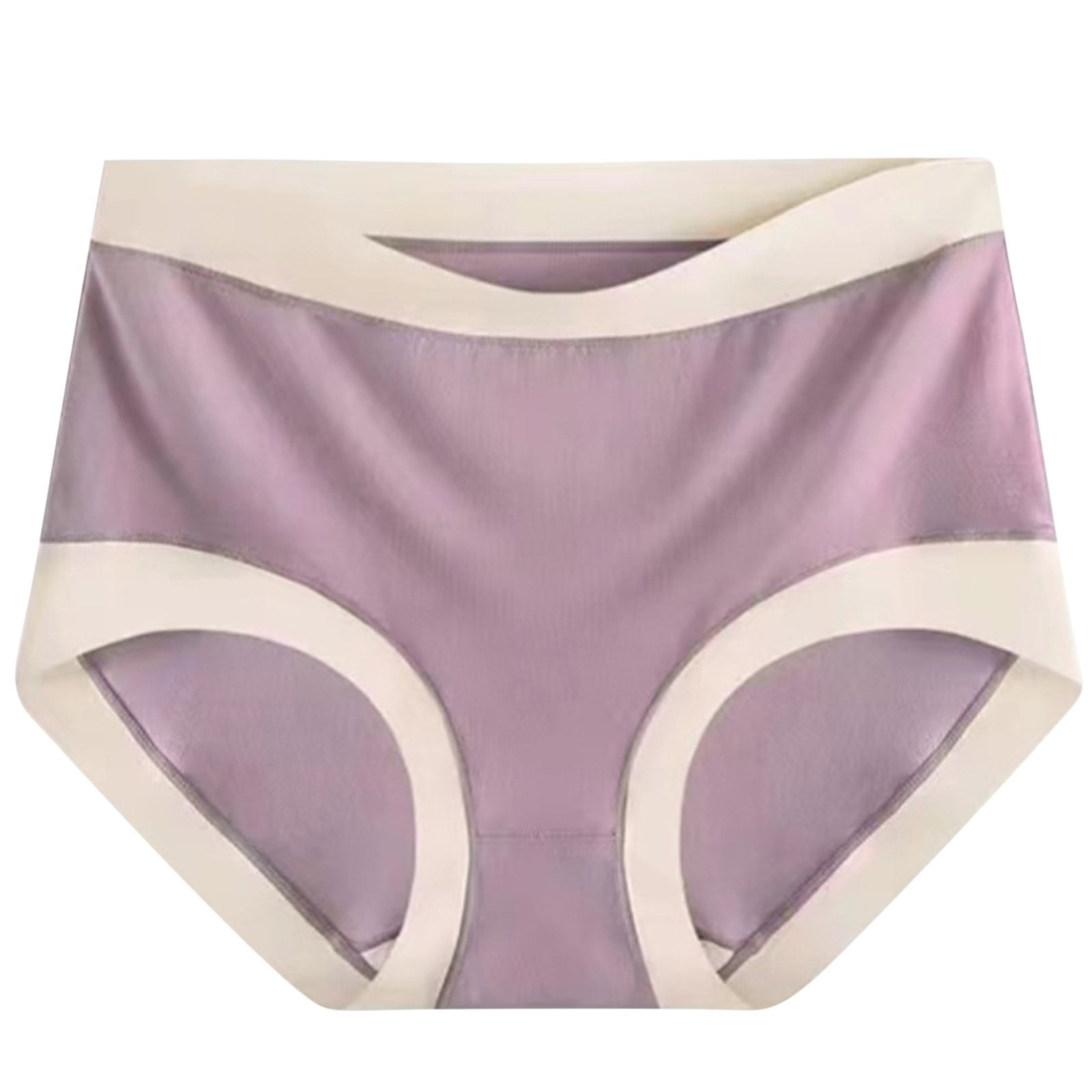 Virmaxy Womens Color Block High Waisted Modal Briefs Solid High Waist ...