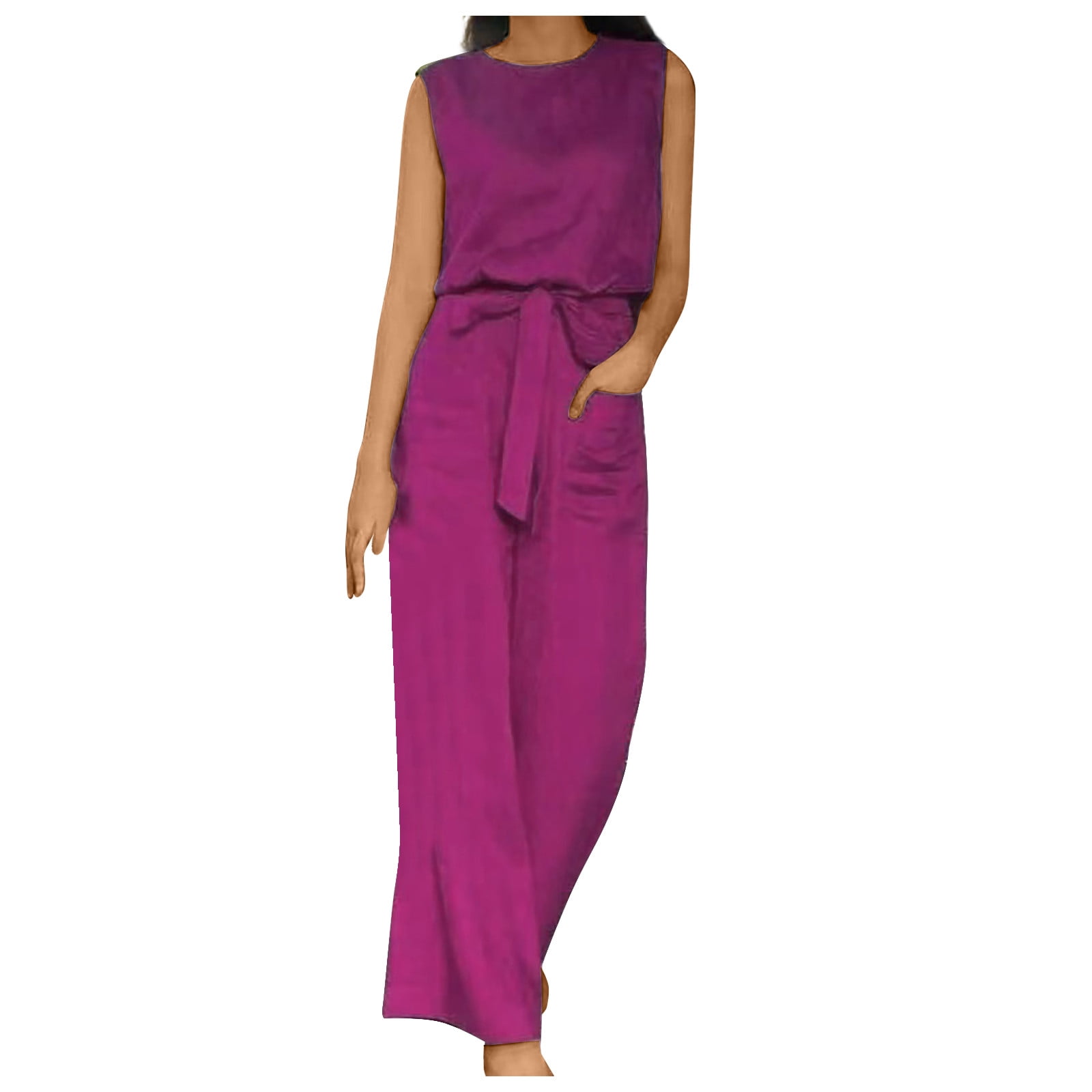 Virmaxy Womens Stylish Outfit 2 Piece Set Fashion Casual Round Neck ...