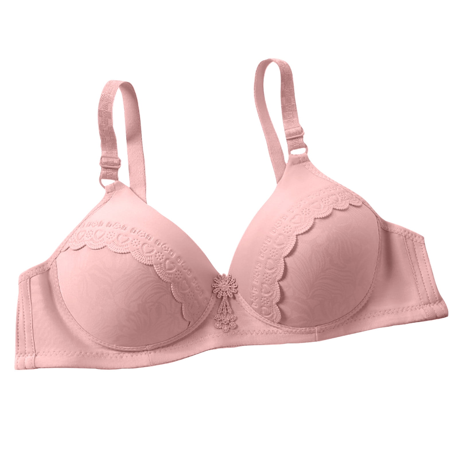 Virmaxy Womens Wireless Bras With Support And Lift Solid Color Non