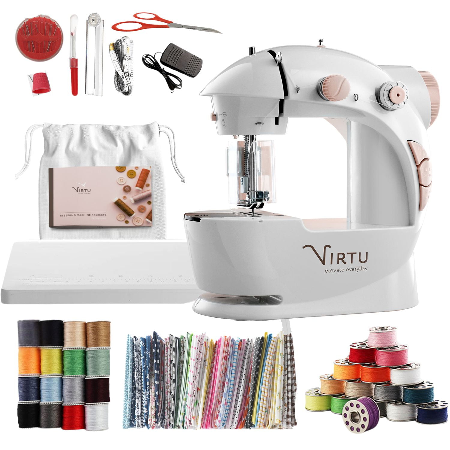 CraftBud Virtu 122 Mini Sewing Machine for Kids and Beginners, Ballet ...