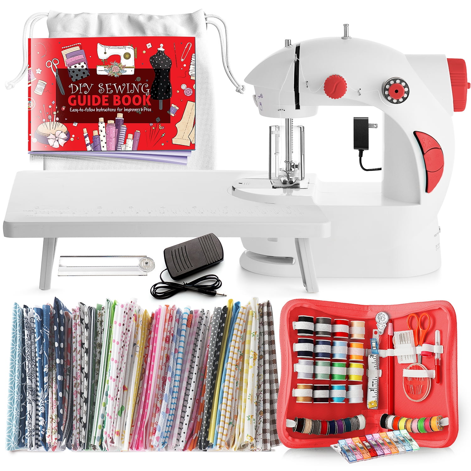 CraftBud Mini Portable Sewing Machine, Beginner Friendly, Dual Speed ...