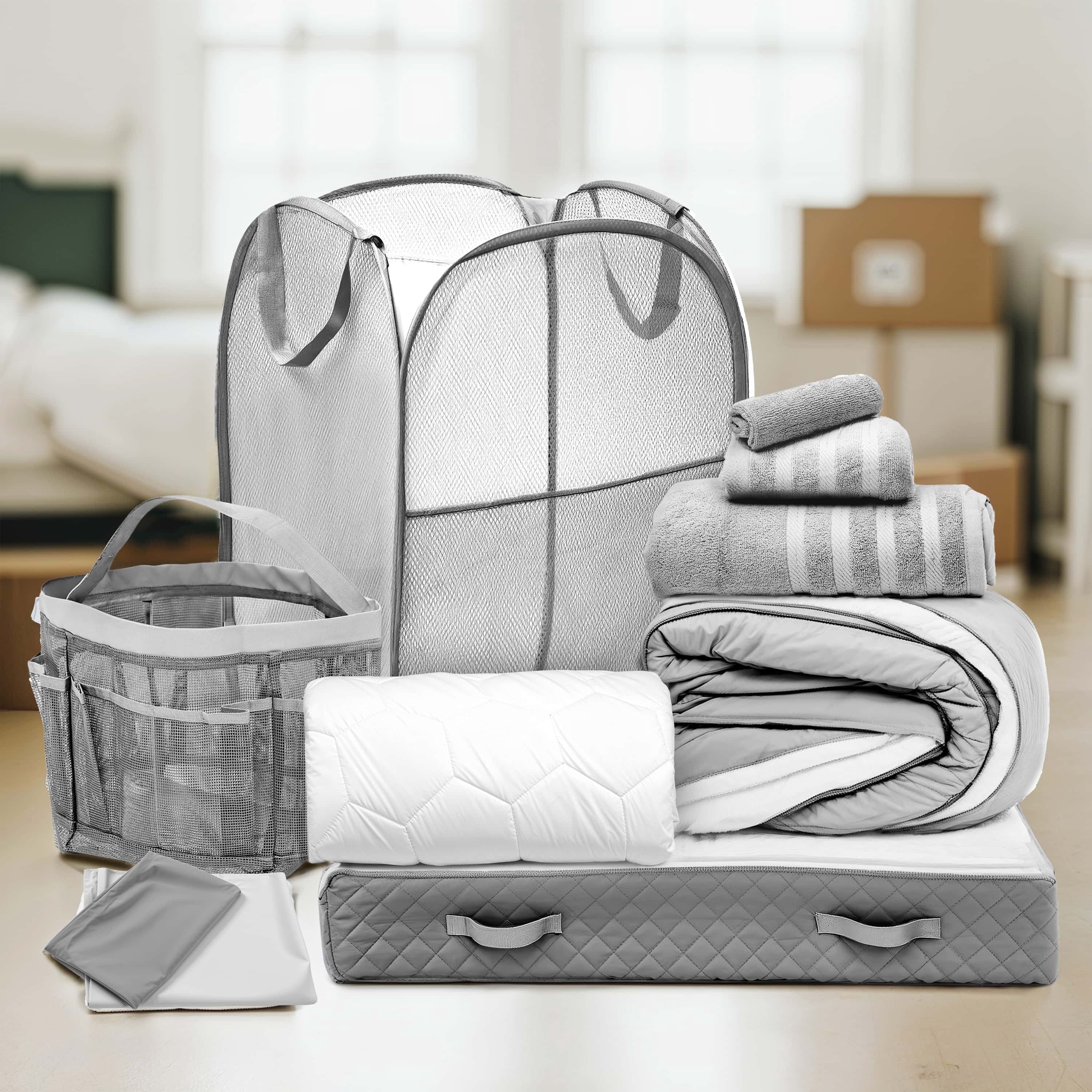 Ravure College Dorm Room Essentials Complete Set, Twin XL Comforter Set ...