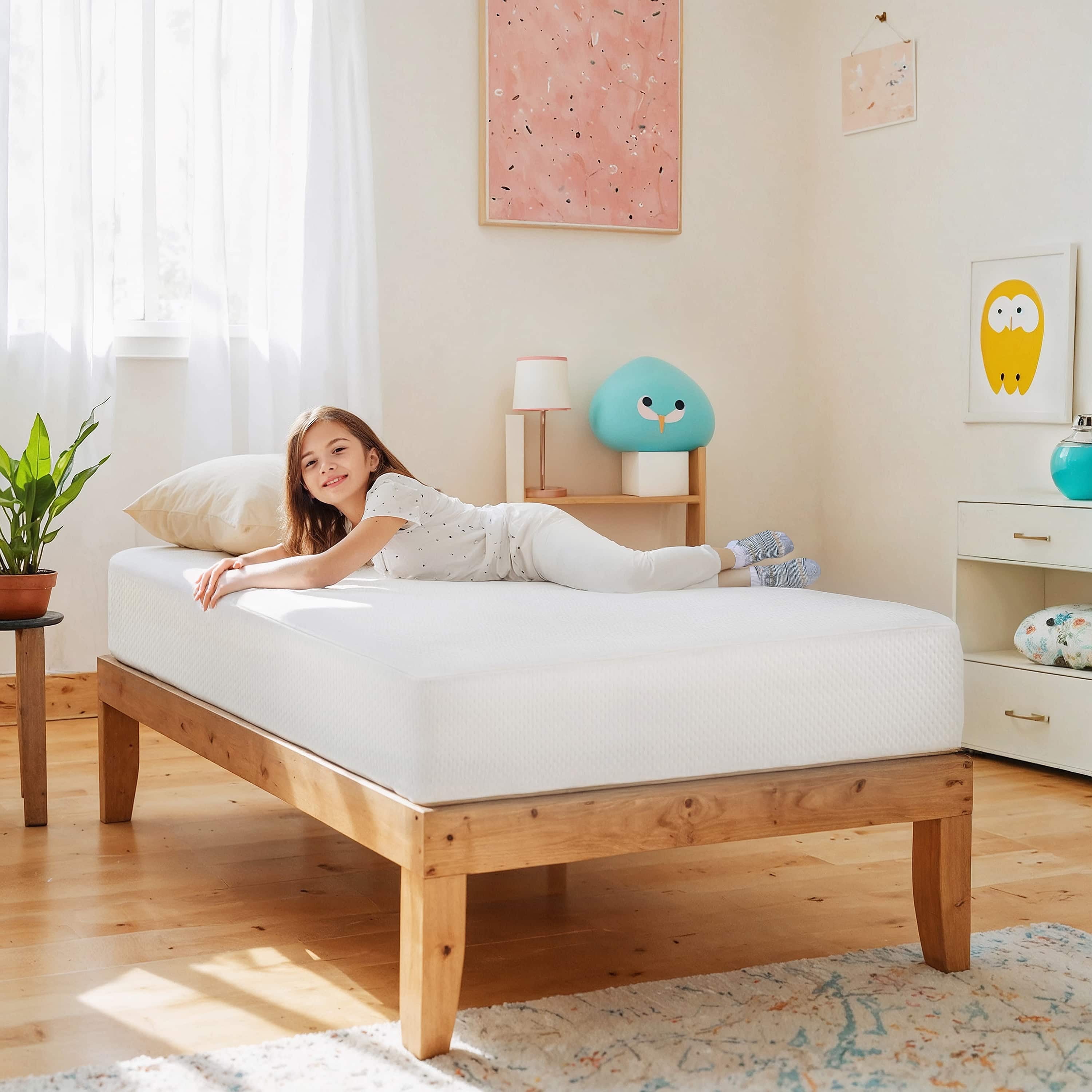 Virtu 8" Cooling Graphite Green Tea Memory Foam Mattress Twin Mattress ...