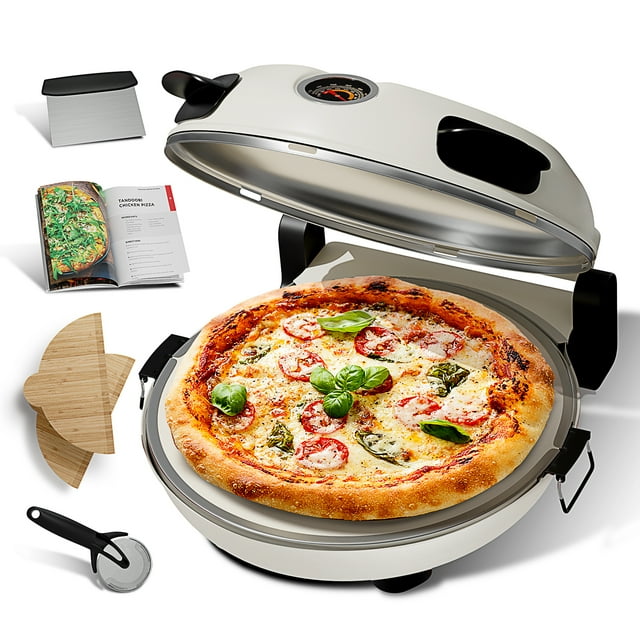 Virtu Electric Pizza Oven & Pizza Maker Machine, 12 Inch Pizza cooker ...