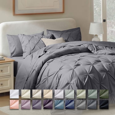 Mainstays 5-Piece Tan Striped Comforter Set, Full/Queen - Walmart.com