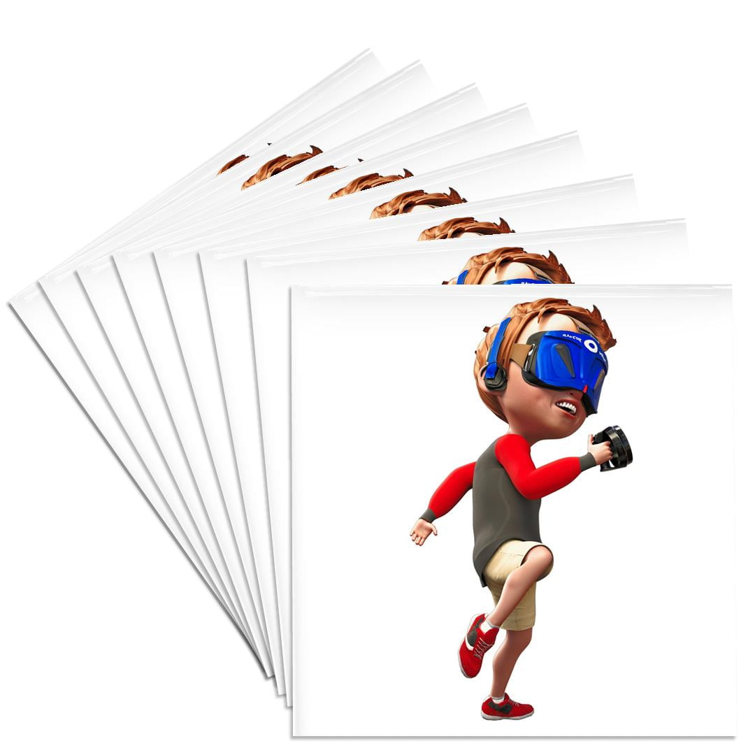 Virtual Boy Using Interactive Goggles, set of 8 Ceramic Tile Coasters ...