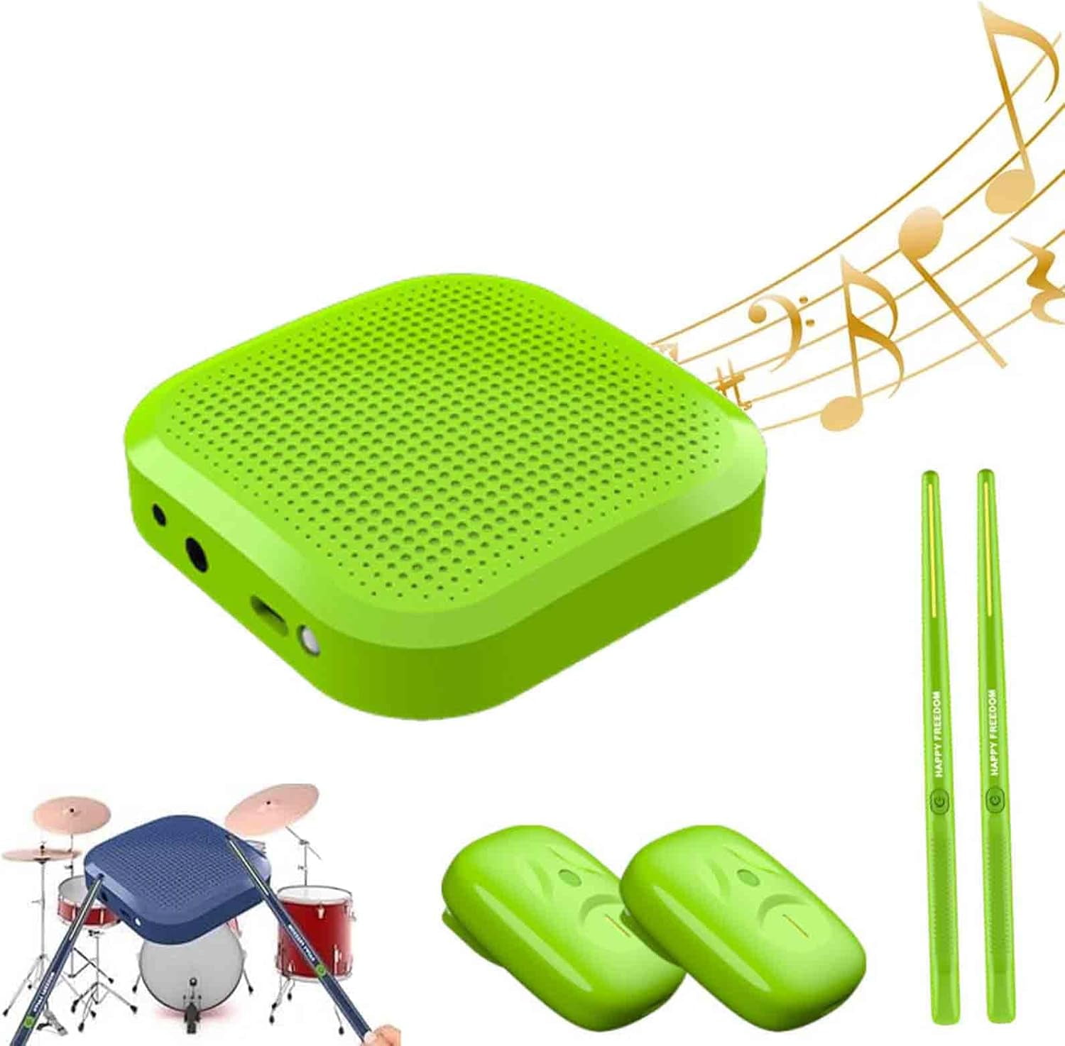 Virtual Drum Kit, Portable Electronic Air Drum Set, 3D Motion Sensing ...