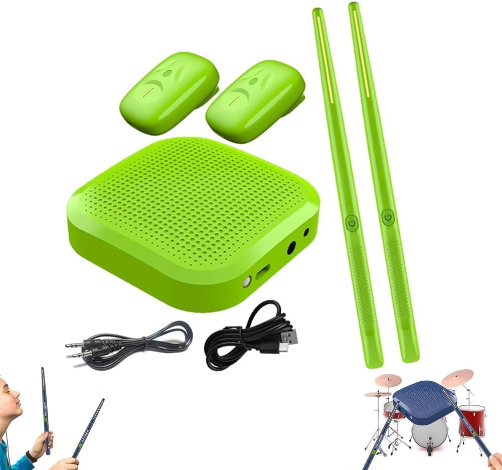 Virtual Drum Kit, Portable Electronic Air Drum Set, Electric Drumsticks ...