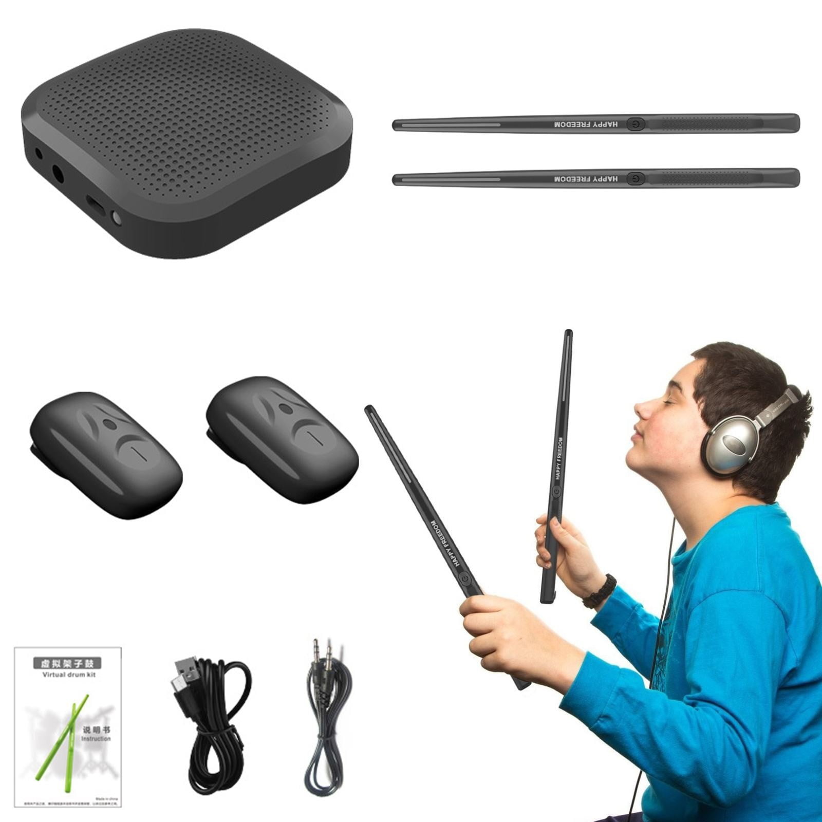 Virtual Electronic Drum Set Drum Sticks Set Protable Drumsticks With ...