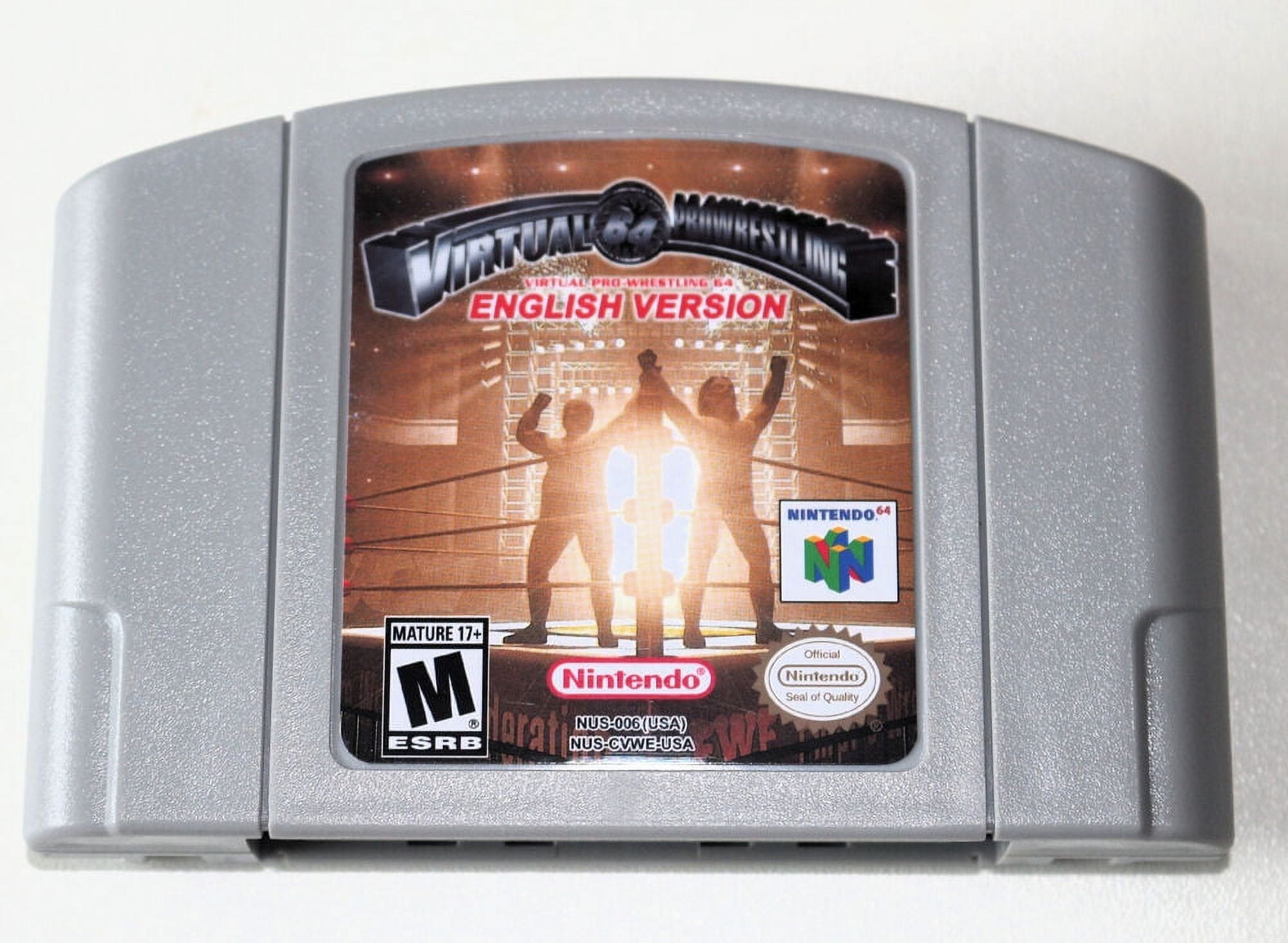 Virtual Pro Wrestling 64 English version of the game for N64 VPW NTSC-U ...