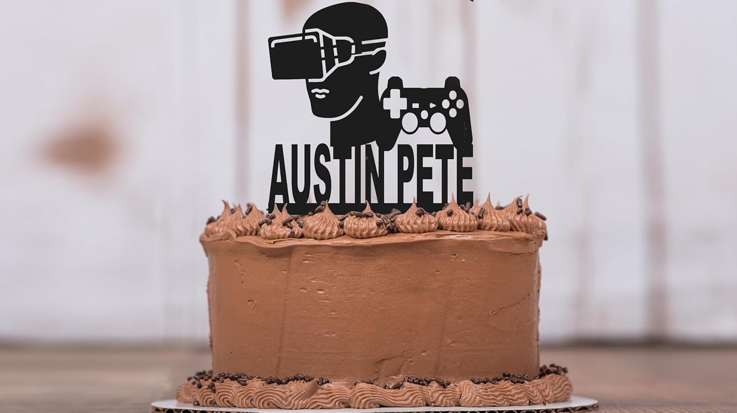 Virtual Reality Gaming Cake Topper,VR,Boys Birthday Party,Gamer,Game ...