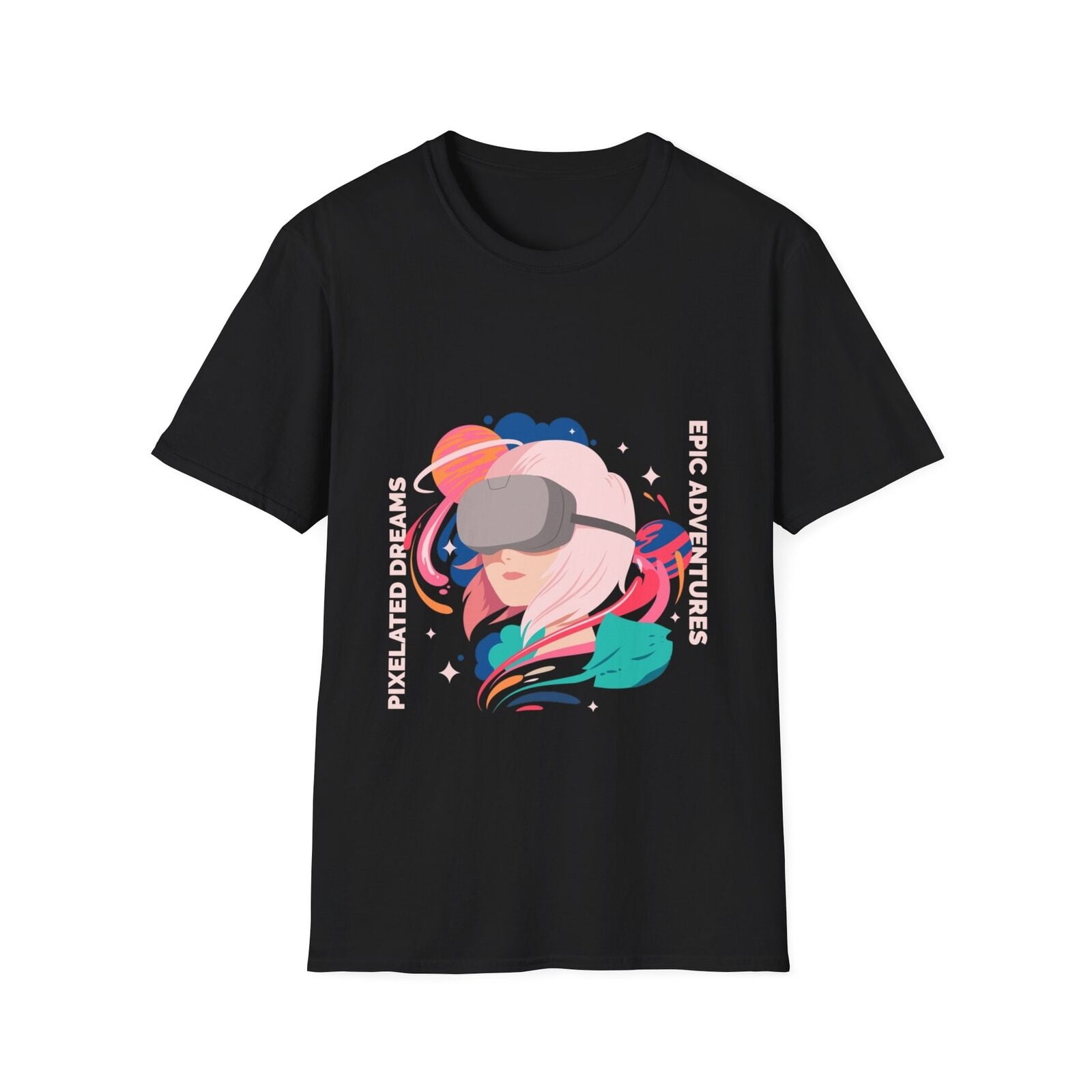 Virtual Reality: Metaverse inspired VR Theme Tee T-Shirt - Walmart.com