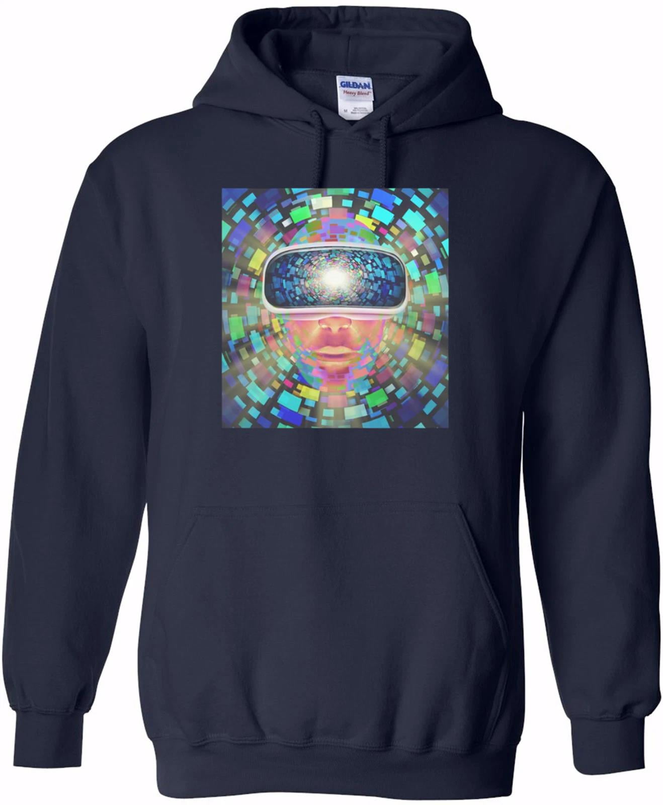 Virtual Reality and Immersive World Headset Gaming Style Hoodie, for ...