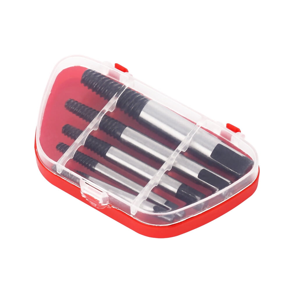 (Virtual Warehouse) 5-piece screw extractor set (red) 5-piece set ...