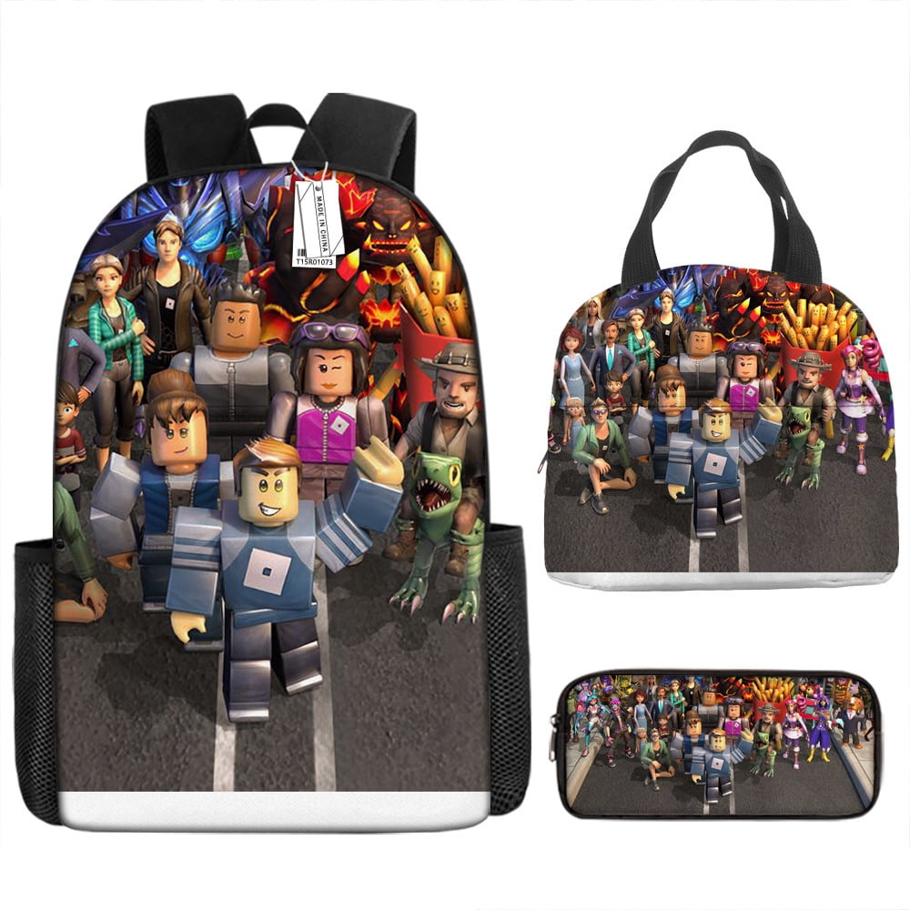 Virtual World School Bag Backpack Backpack Cartoon Lunch Bag - Walmart.com