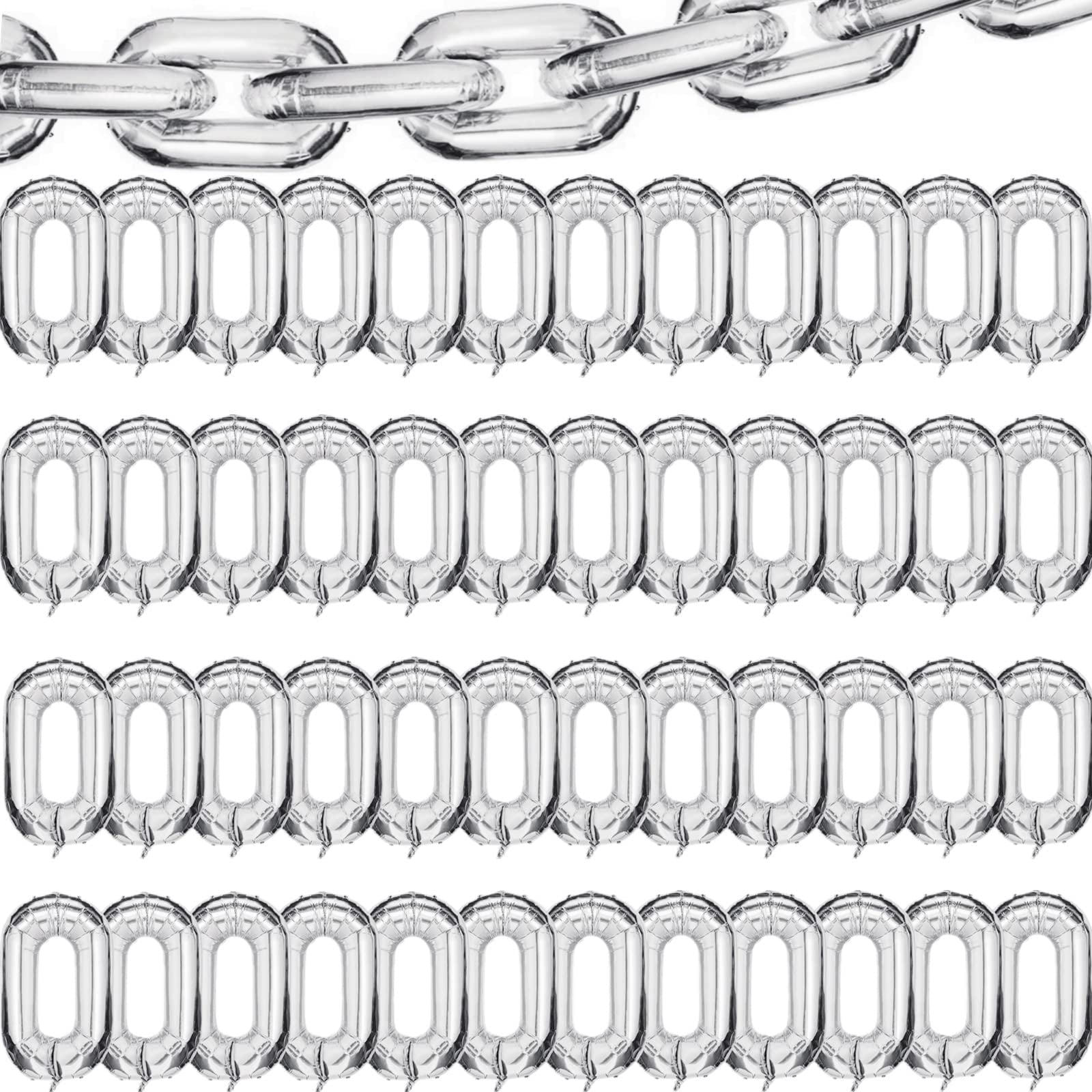 Virtue morals 48 Pcs 16 inch Foil Chain Balloons, Jumbo Chain Balloons ...