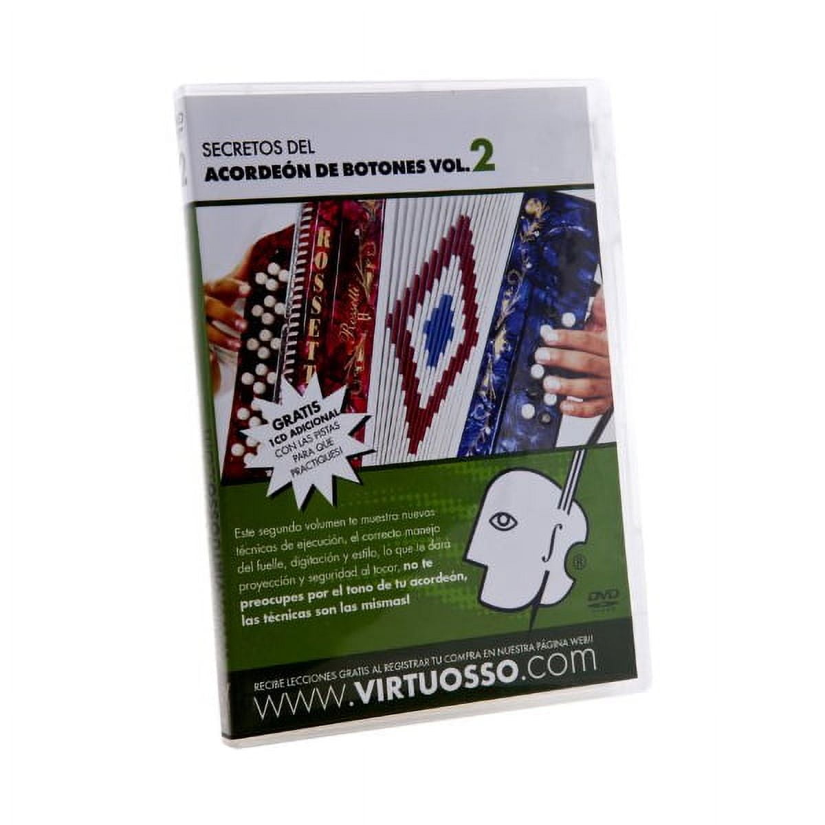 Virtuosso Curso De Acordeon De Botones DVD & CD Vol.2 - Walmart.com