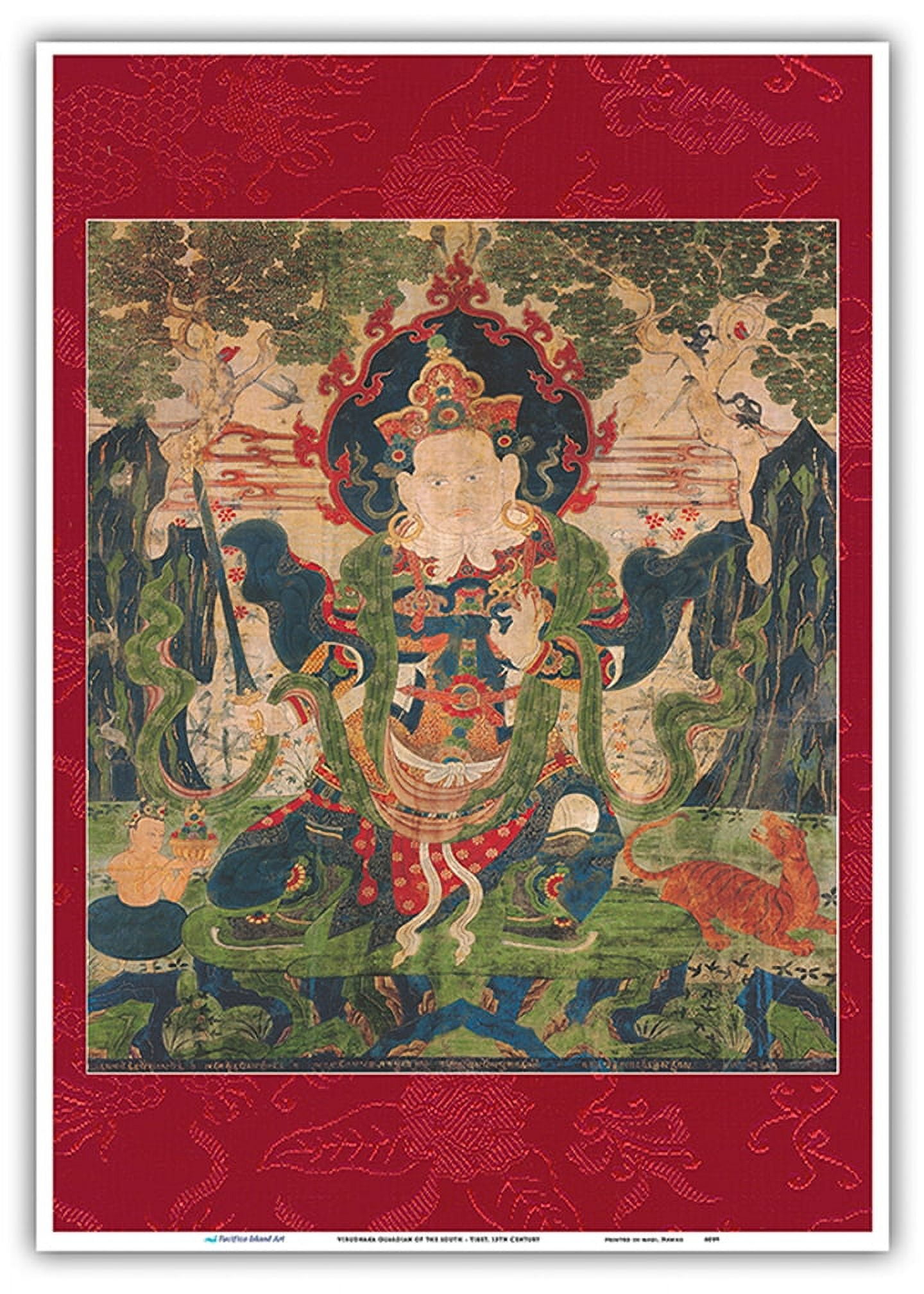 Virudhaka Guardian of the South - Worldly Protector Deity - Vintage ...