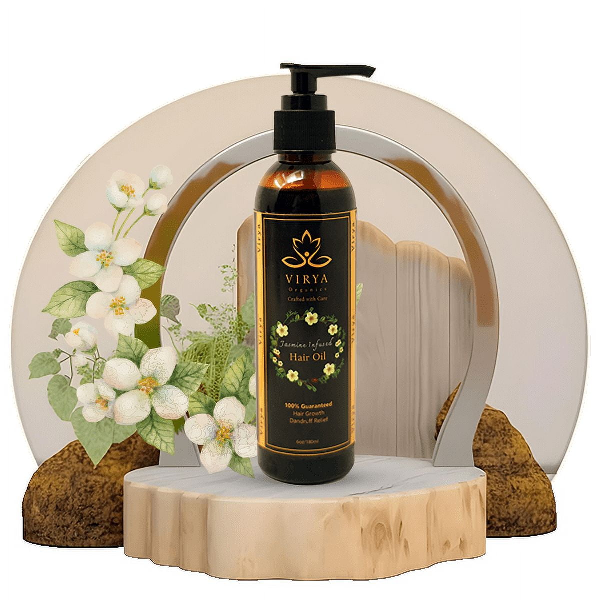 Virya Organics Jasmine Infused Hair Oil - Walmart.com