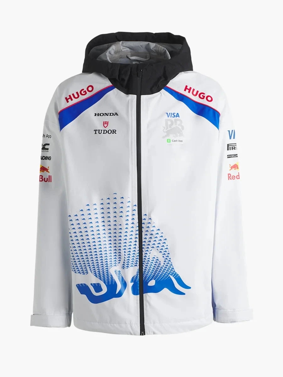 Visa Cash App RB F1 2025 Rain Jacket - White - Walmart.com